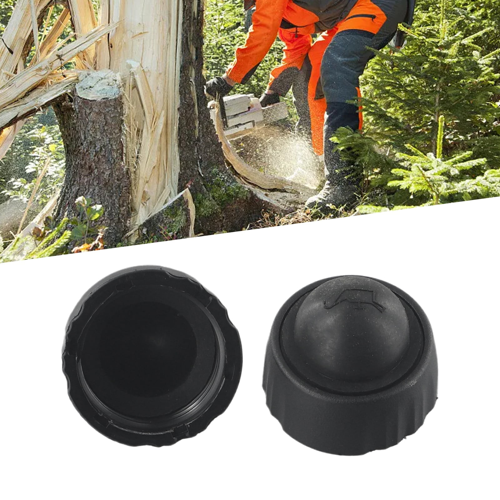2 Pcs 300890001 Oil Tank Cap Cover Primer for Chainsaw P540 P541 P542 ...