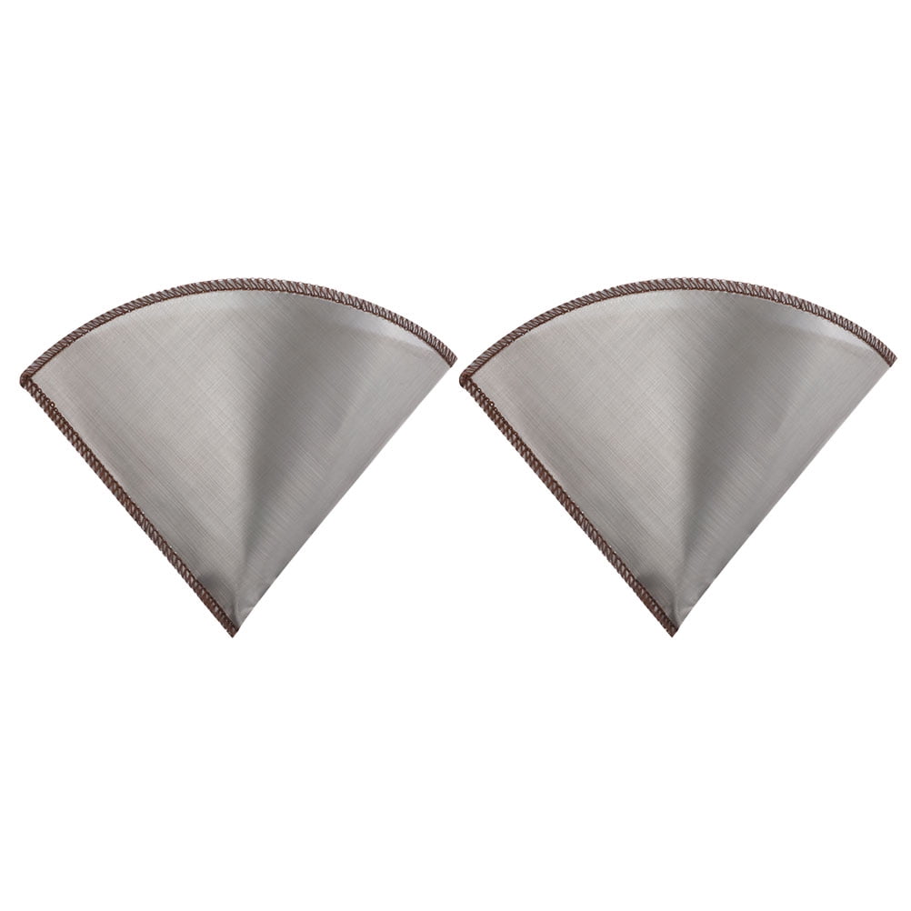 2 Pcs 304 Stainless Brewed Coffee Filter Screen Metal Espresso Strainer ...