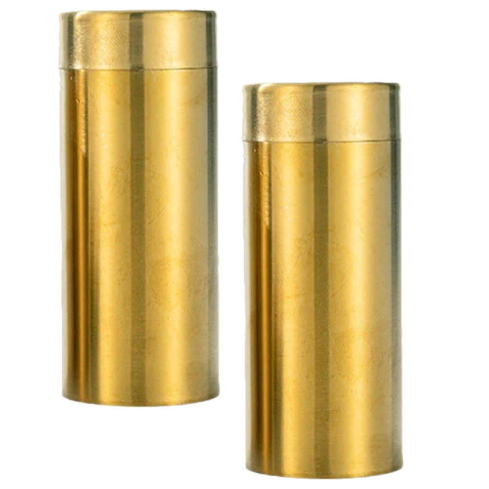 2 Pcs 304 Stainless Steel Seasoning Bottle Gold Salt and Pepper Jar ...