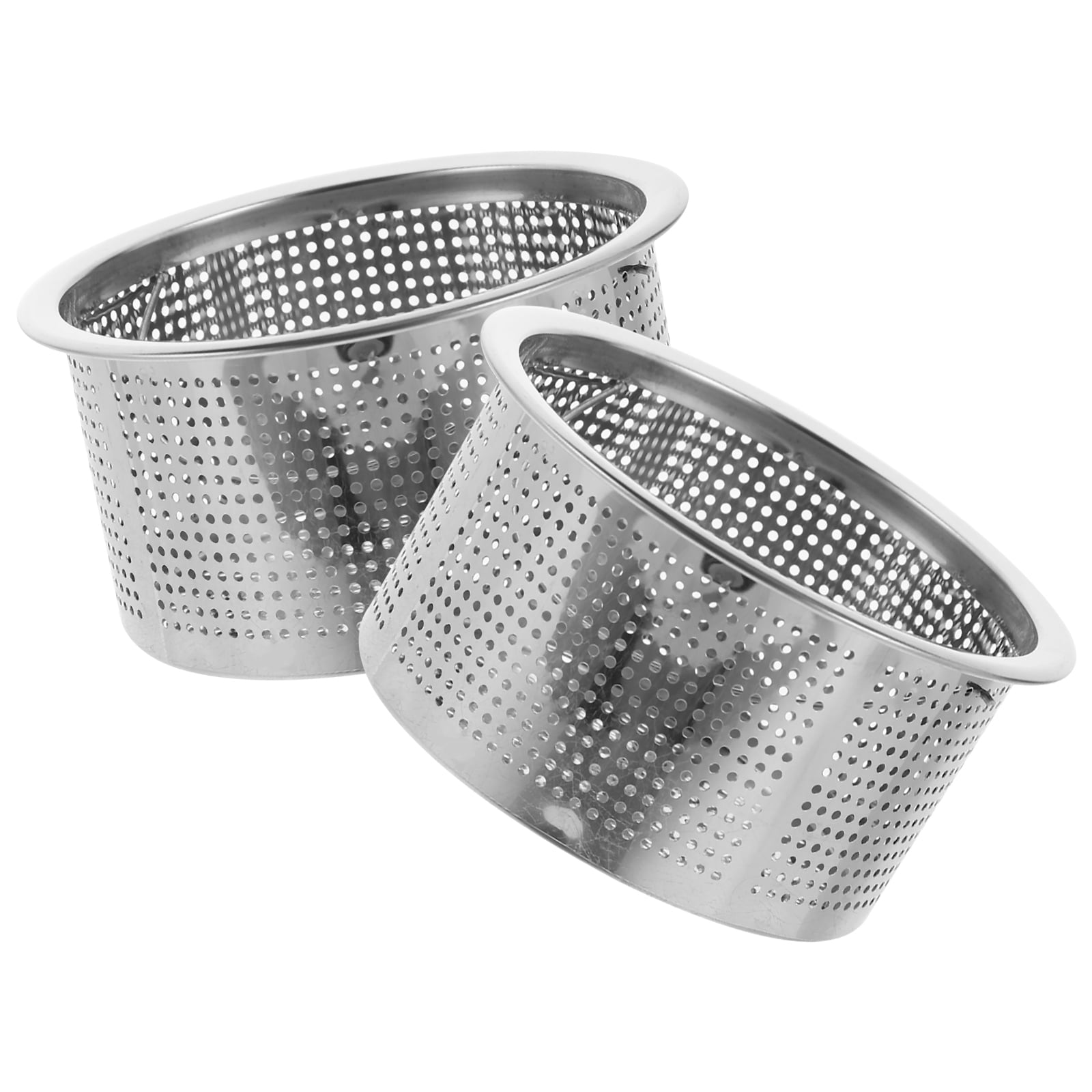 2 Pcs 304 Stainless Steel Sink Strainer Basket Bathroom for Filter ...