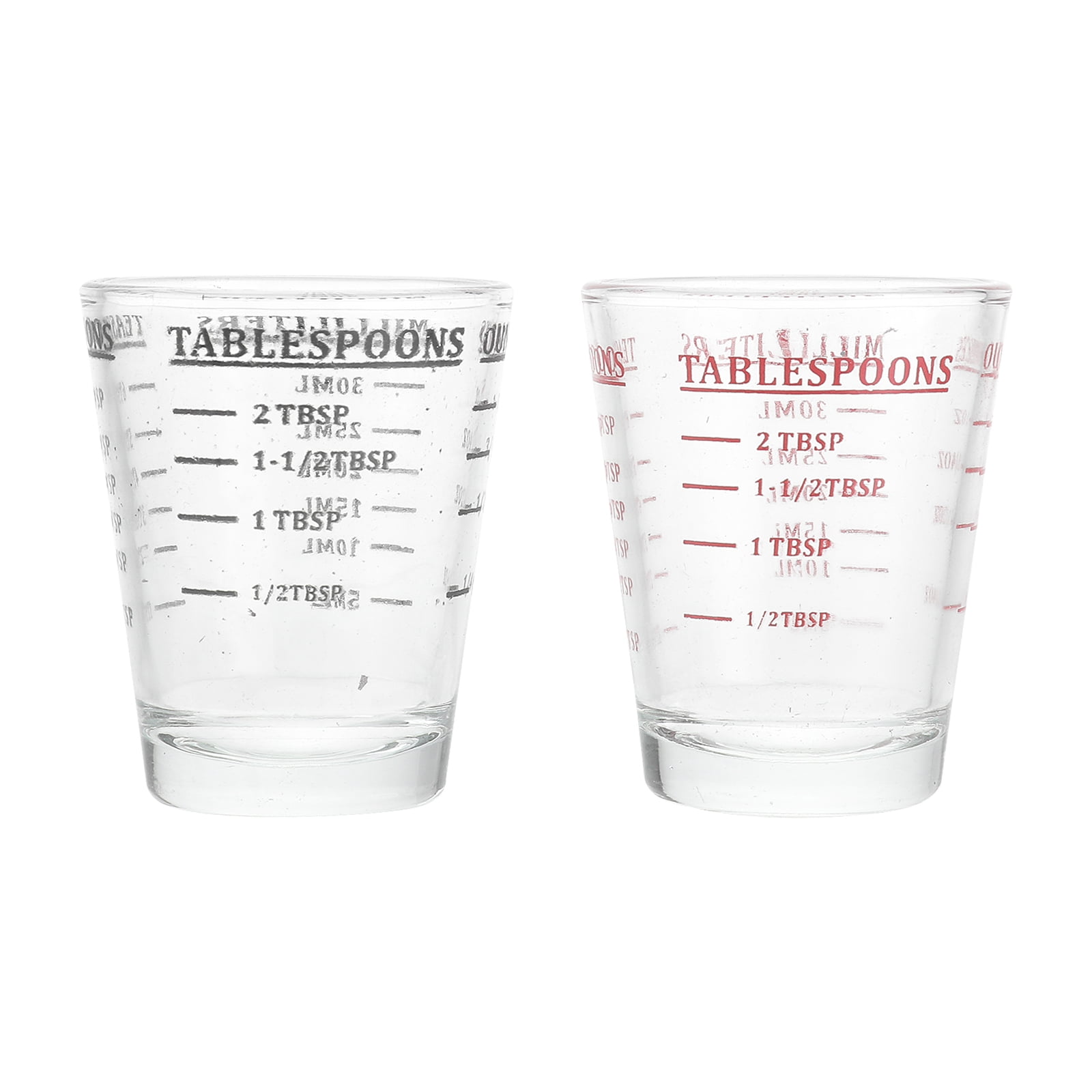 2 Pcs 30ML Glass Measuring Cup Espresso Shot Glass Ounce Cup with Scale ...
