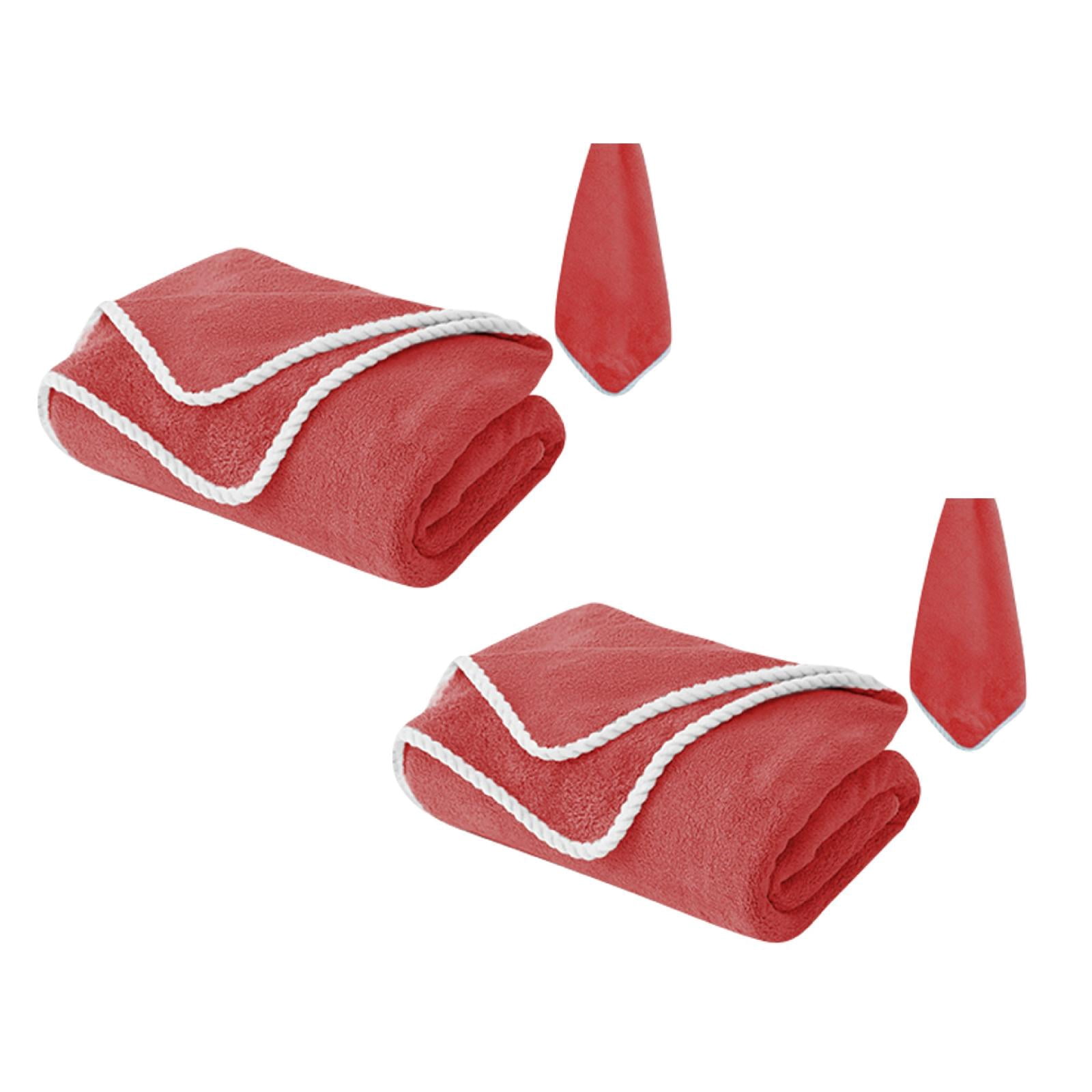 2 Pcs 35"x70" Oversized Bath Towel, Extra Soft Microfiber Bath Sheet ...