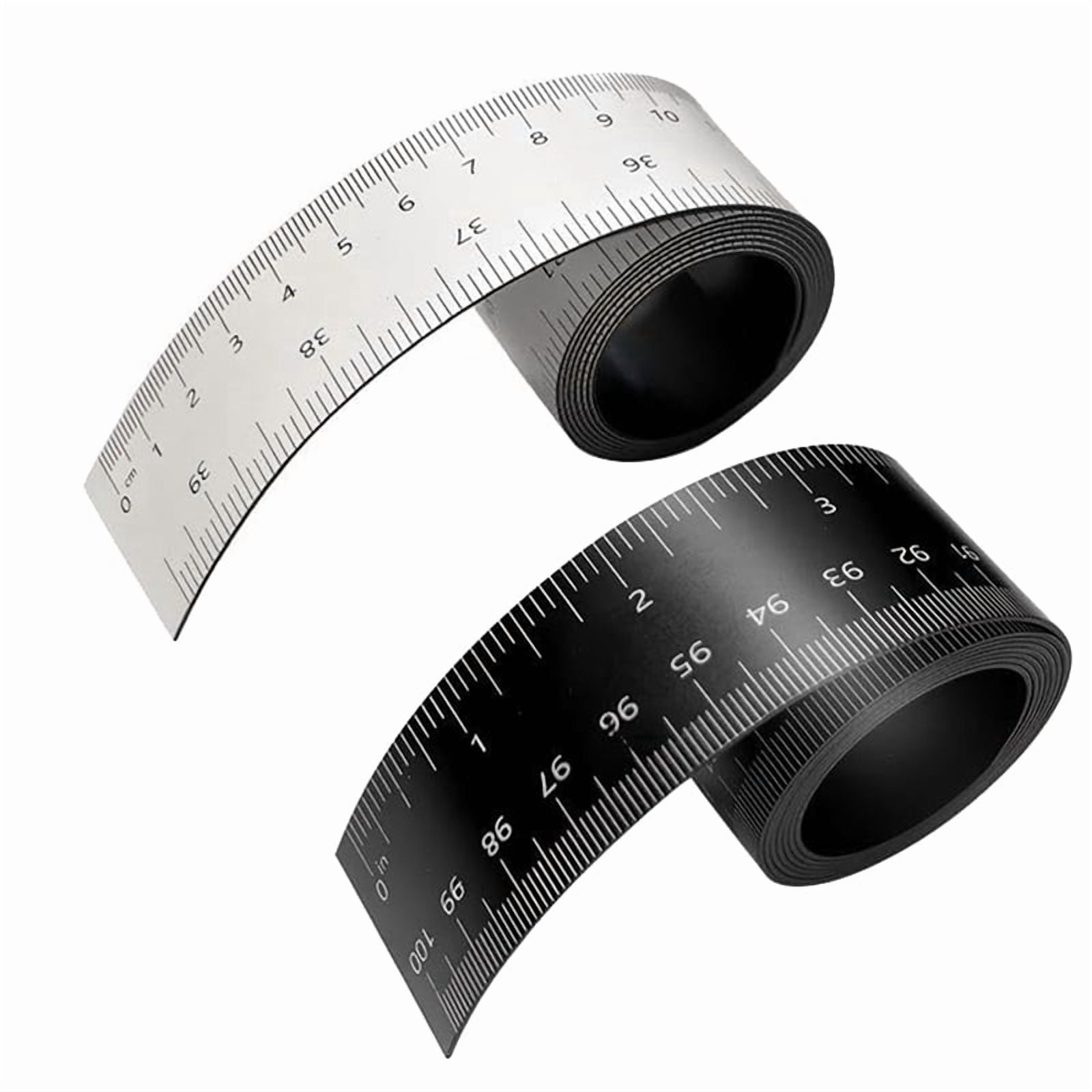 2 Pcs 39.37 Inch Magnetic Ruler Flexible Ruler with Inches and ...