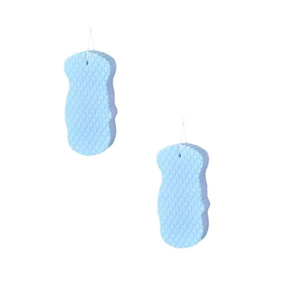 2 Pcs 3D Exfoliating Bath Sponge, Soft PVA Shower Scrubber for Dead ...