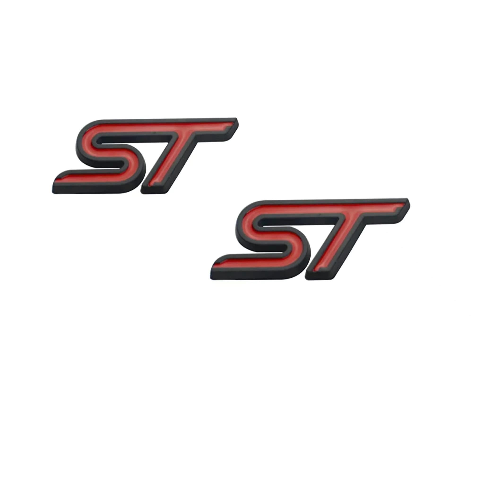 2 Pcs 3D Metal ST Emblem Logo ST Badge Sticker Decal Car Hood Truck ...