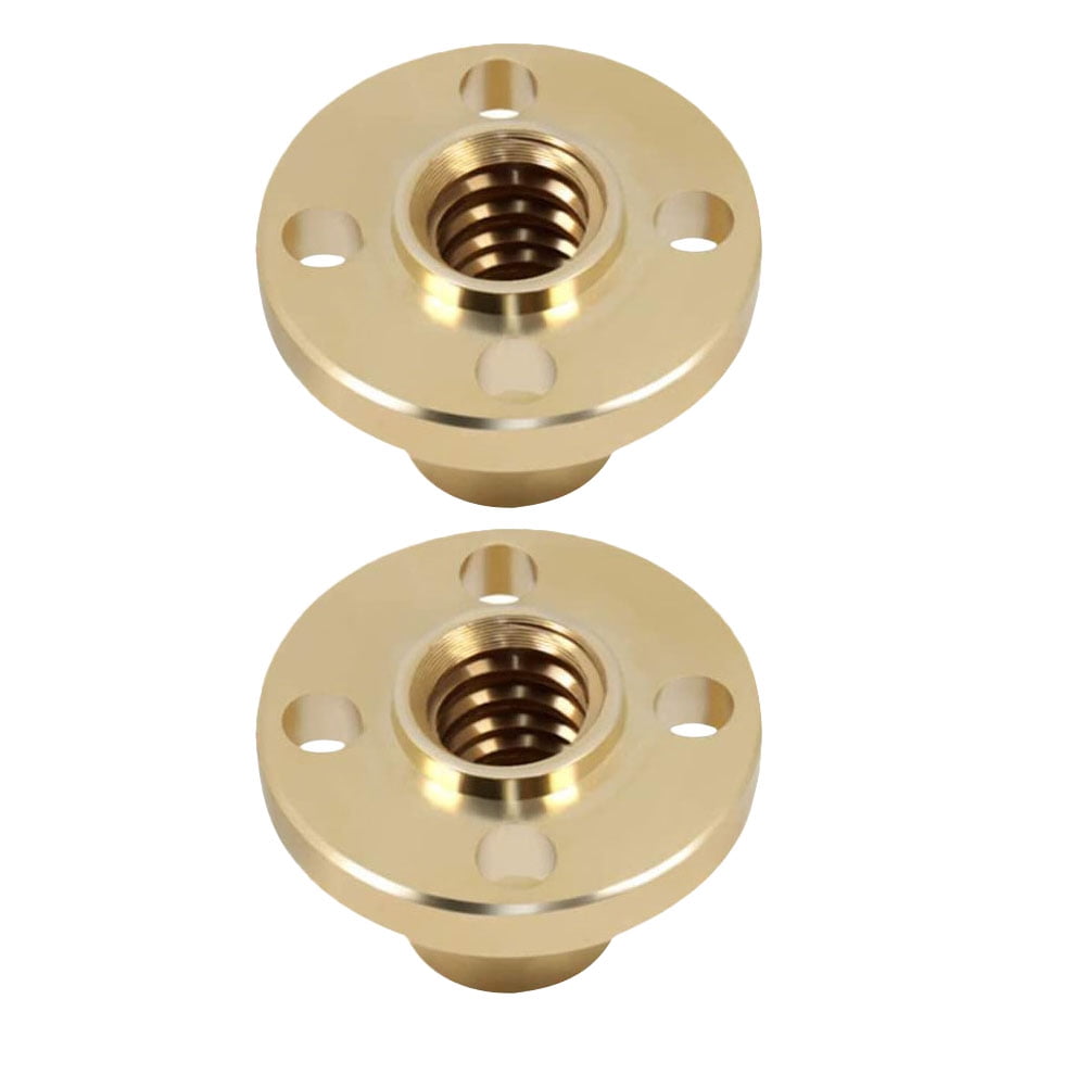 2 Pcs 3d Printer DIY 3d Printers Nuts Brass Nut Trapezoidal Screw Nut ...