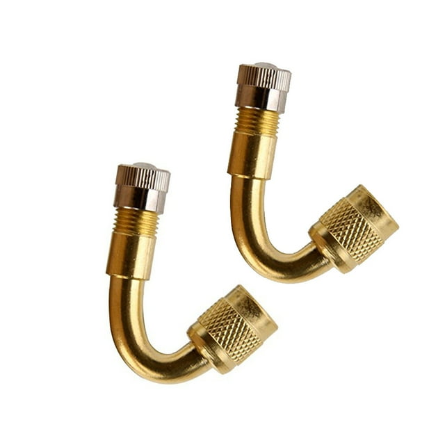 2 Pcs 45 Degree Angled Car Motorcycle Scooter Bike Universal Schrader Stem Extension Adapter ...