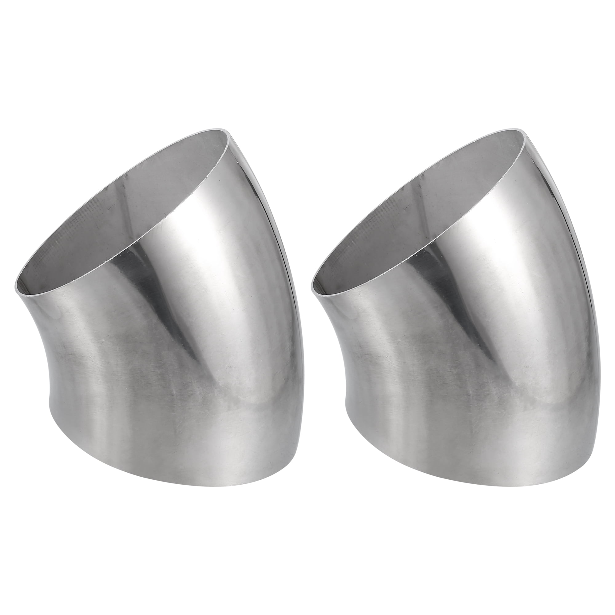 2 Pcs 45 Degree Steel Exhaust Elbow Pipe Bend Tube Durable 152mm OD ...