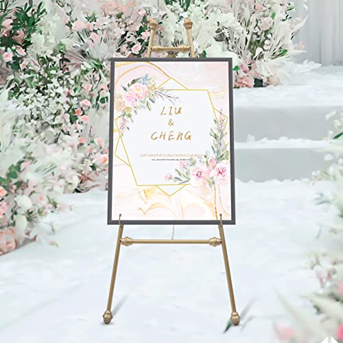 2 Pcs 46.5" Tall Metal Portable Floor Decorative Display Easel Stand ...