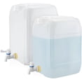 2 Pcs 5.3 Gallon Plastic Dispenser Carboy with Spigot Water Container ...