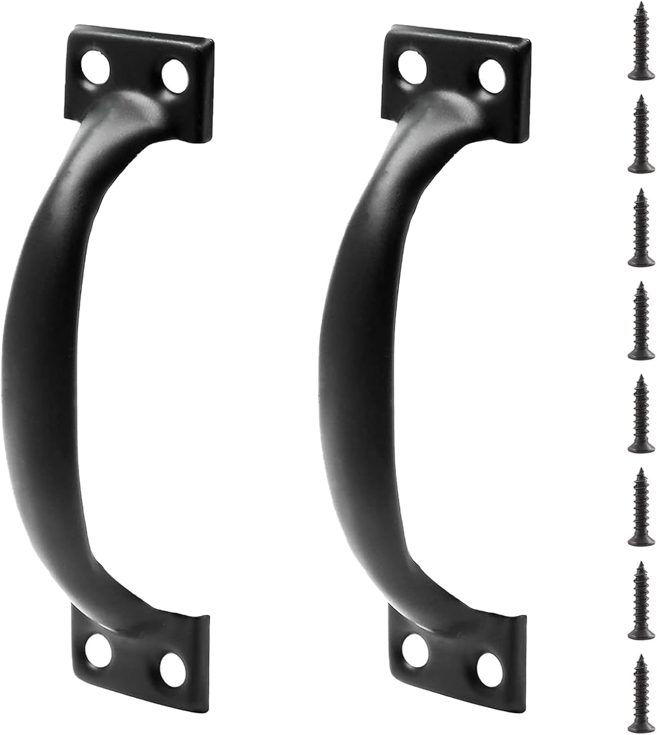 2 Pcs 5" Rustic Gate Handle, Iron Hardware Handle Pull with Screw ...