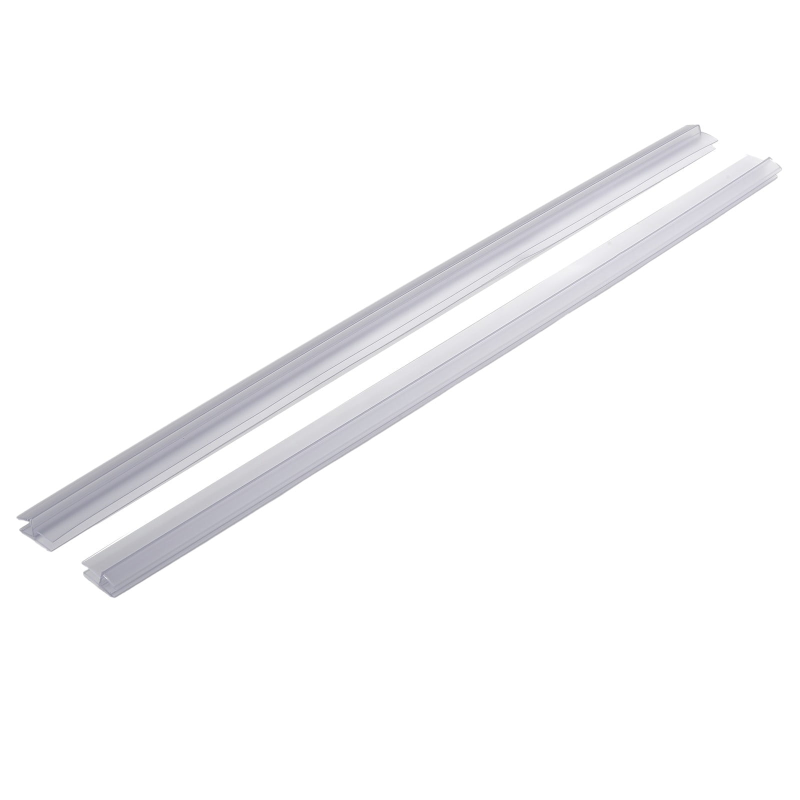 2 Pcs 50cm Transparent PVC Seal Gap Door Weatherstrip Bath Shower ...