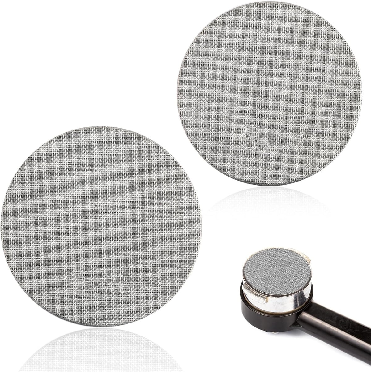 2 Pcs 58.5MM Puck Screen,Stainless Steel Espresso Portafilter,150μm ...