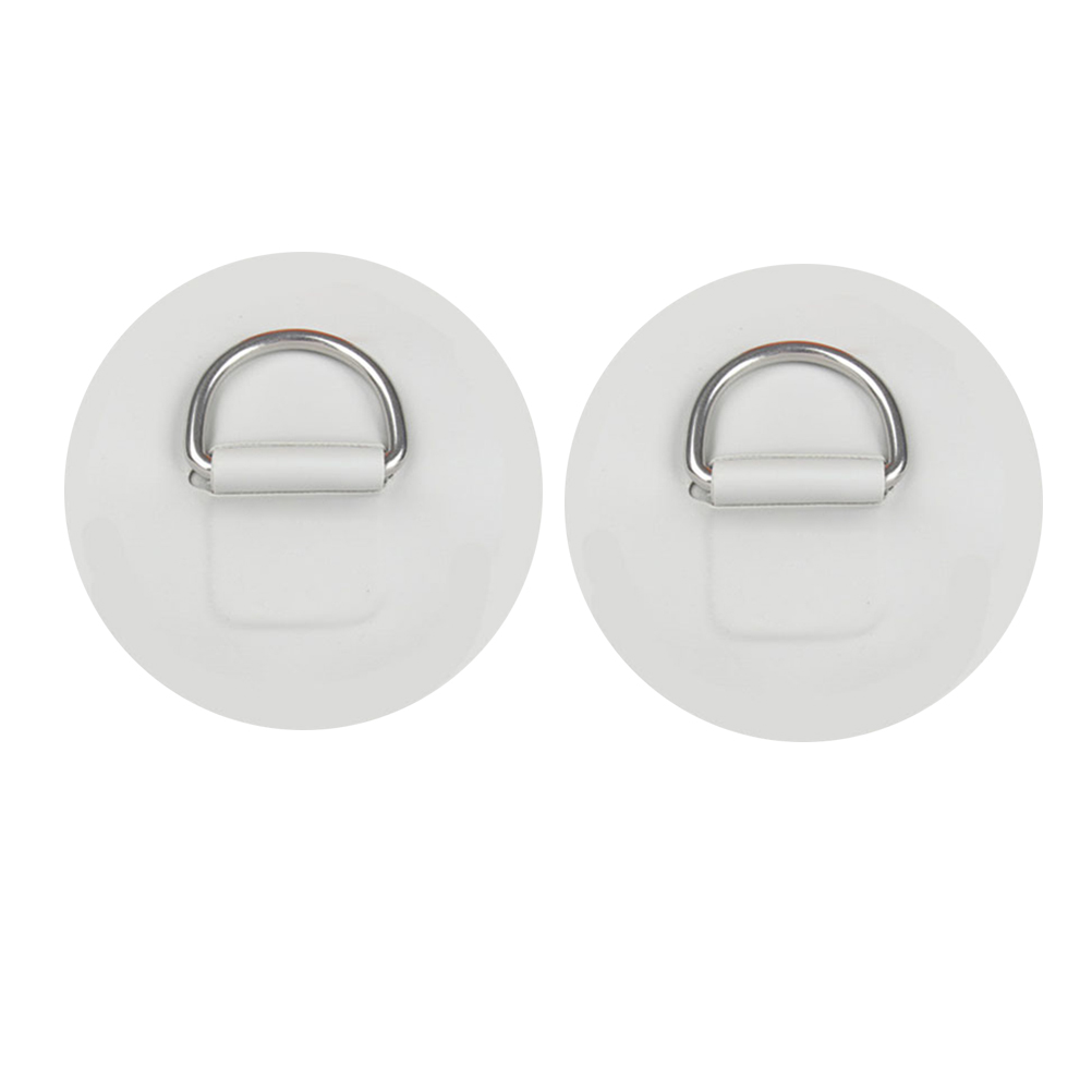 2 Pcs 5CM Stainless Steel D-ring Patch Handle Sticker Inflatable Boat ...