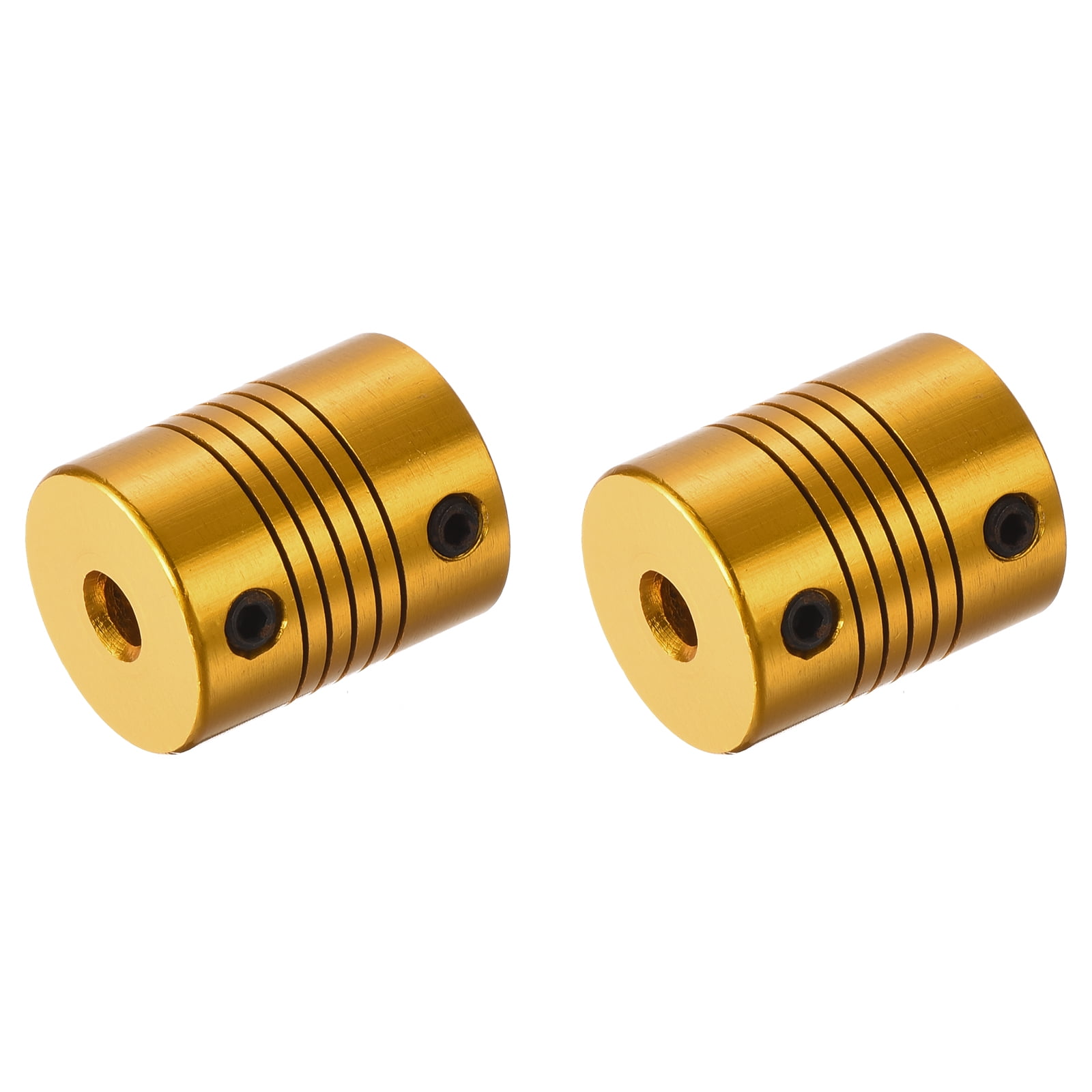2 Pcs 5mm to 5mm Aluminum Alloy Shaft Coupling L25xD20 Flexible Coupler ...