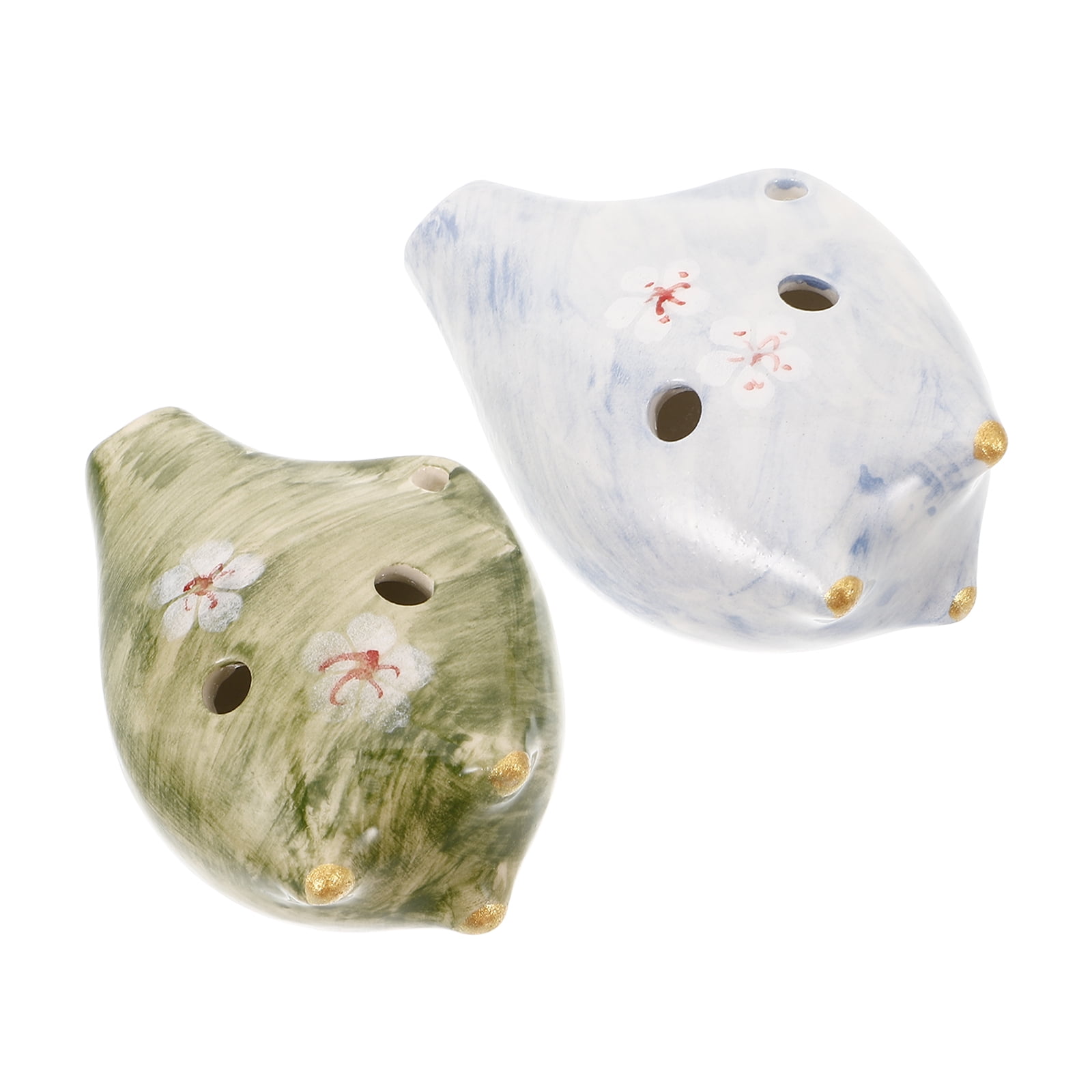 2 Pcs 6 Hole Alto Ocarina Adult Ceramic Ocarina Cute Ocarina Flute ...