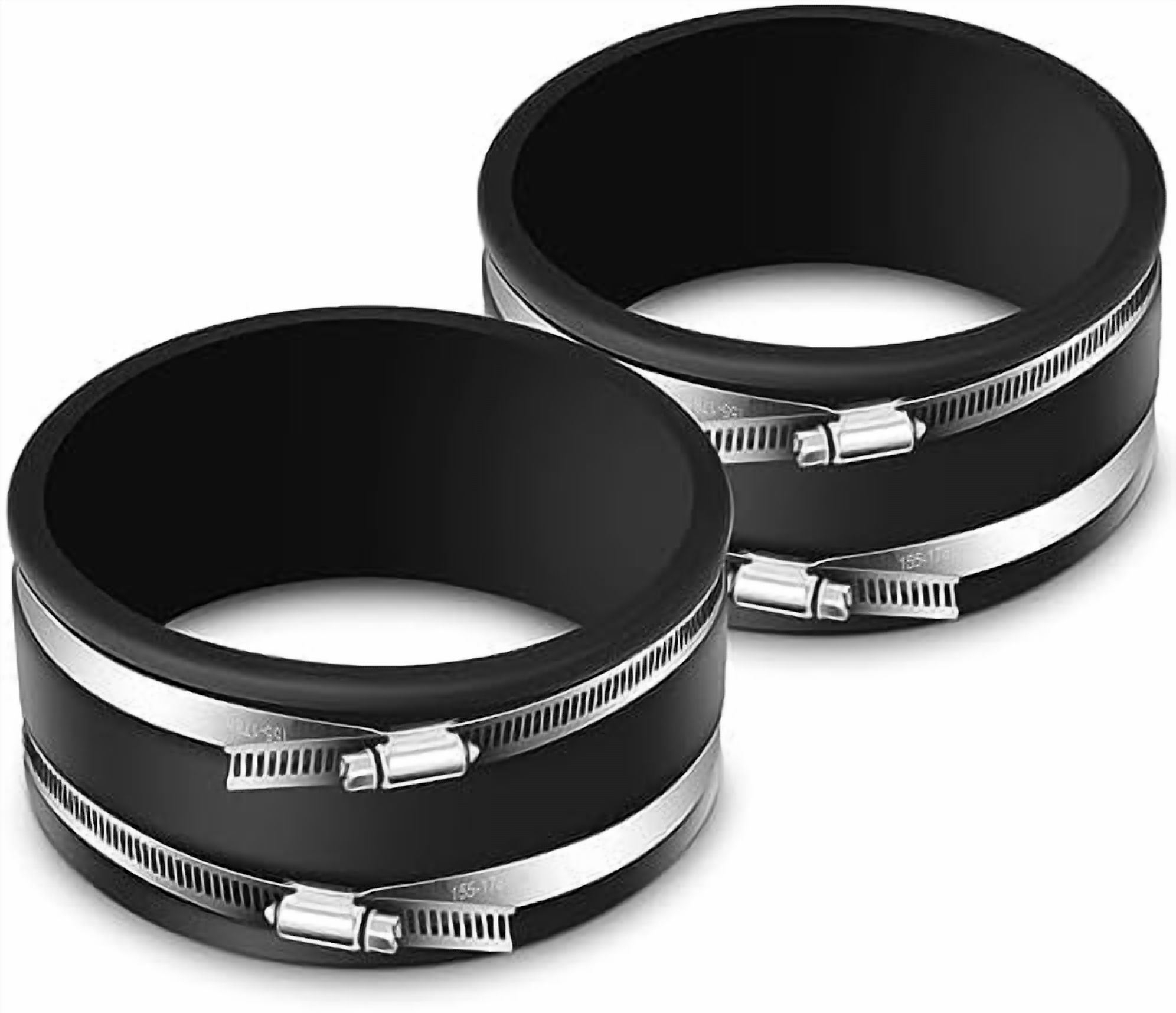 2 Pcs 6 Inch Dust Control Flex Cuff with Adjustable Hose Clamps ...