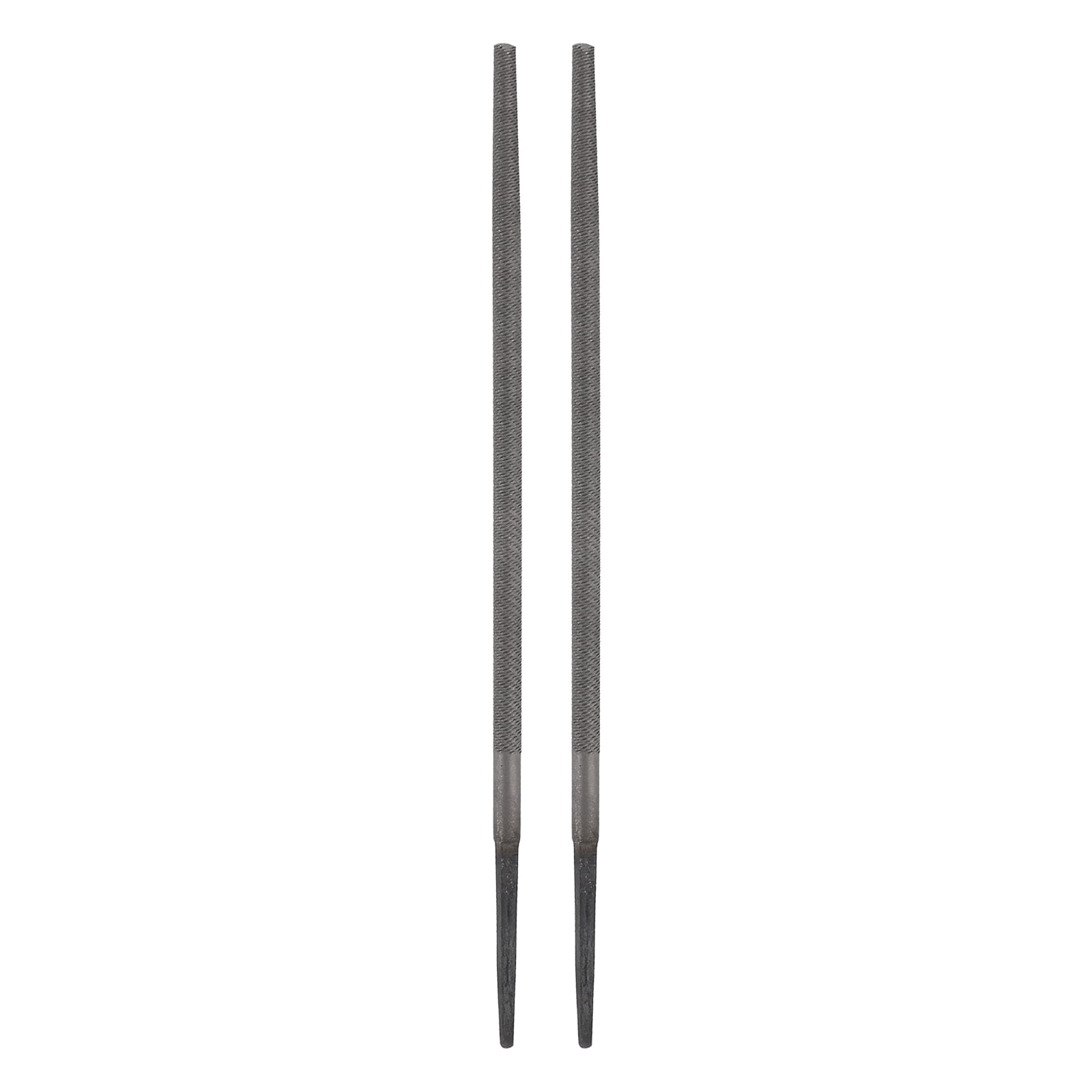 2 Pcs 6" Round Fine Cut File Fine Metal File without Handle, Grey ...