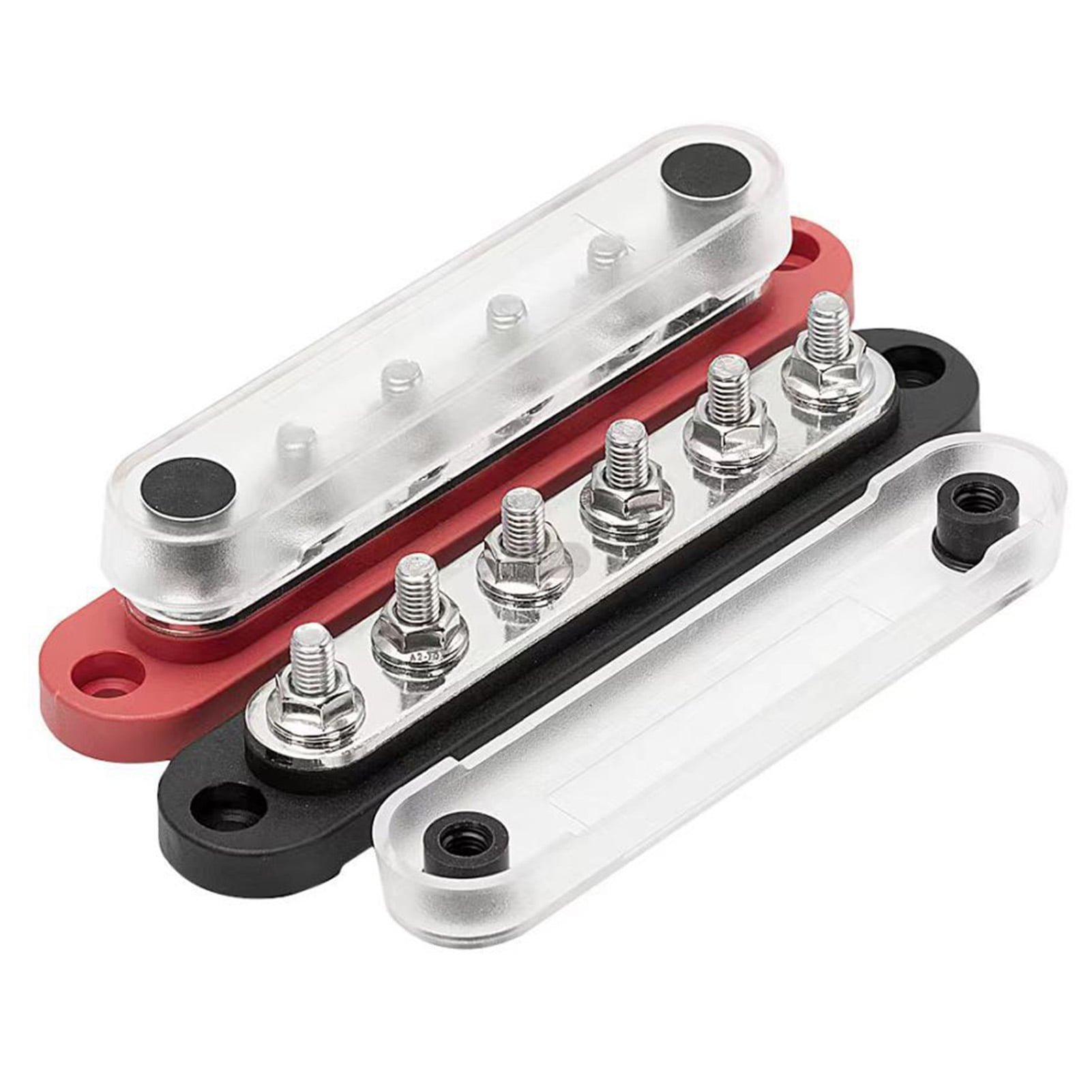 2 Pcs 6 Way Circuit Fuse Block 12?48V 150A Wiring Screw Blade Fuse ...