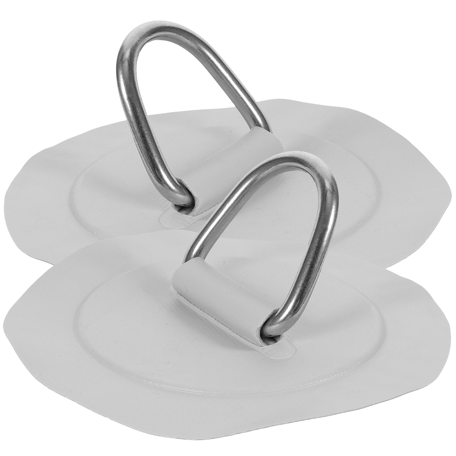2 Pcs 6CM Stainless Steel D-ring Patch Handle Sticker Inflatable Boat ...