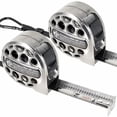 2 Pcs 7.5M/25FT Stainless Steel Measuring Tape, Retractable Metric ...