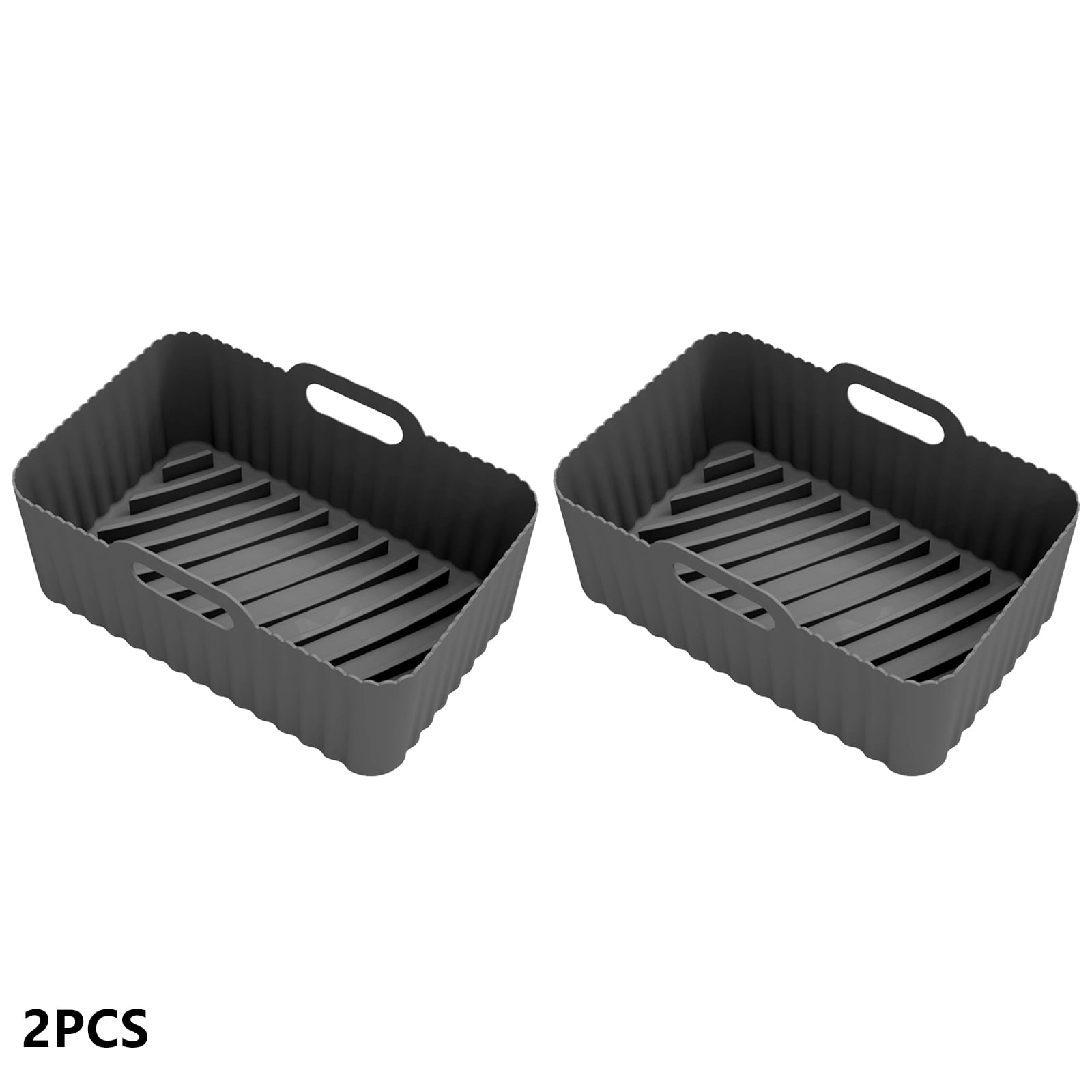2 Pcs 8 Qaurt Square Silicone Air Fryer Liners, Reusable Silicone Air ...