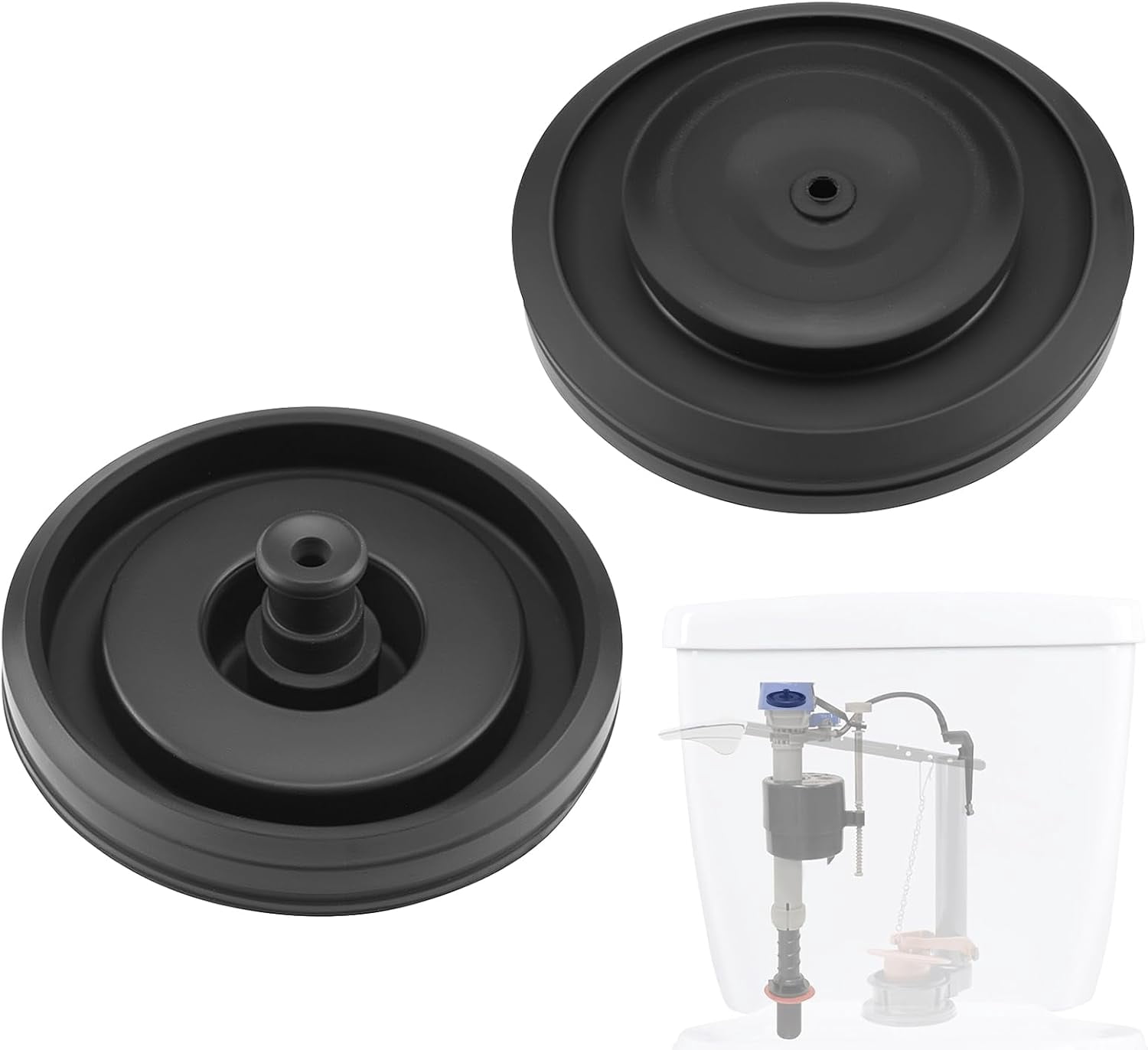 2 Pcs 83143 Toilet Fill Valve Seal Replacement, Universal Rubber ...