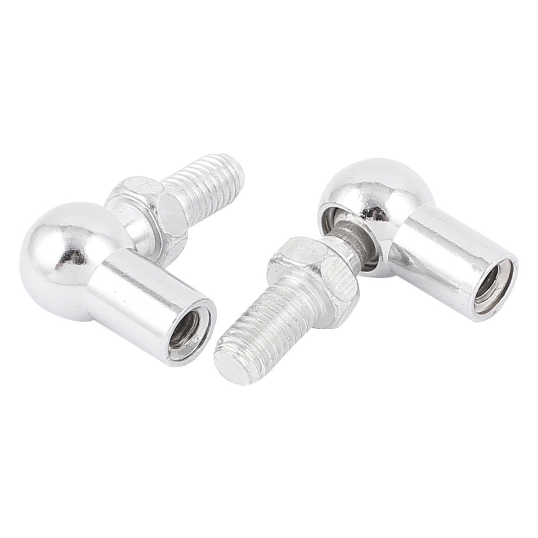 2 Pcs 8Mm Male 6Mm Female Thread Gas Spring End Ball Angle Screw Joint ...