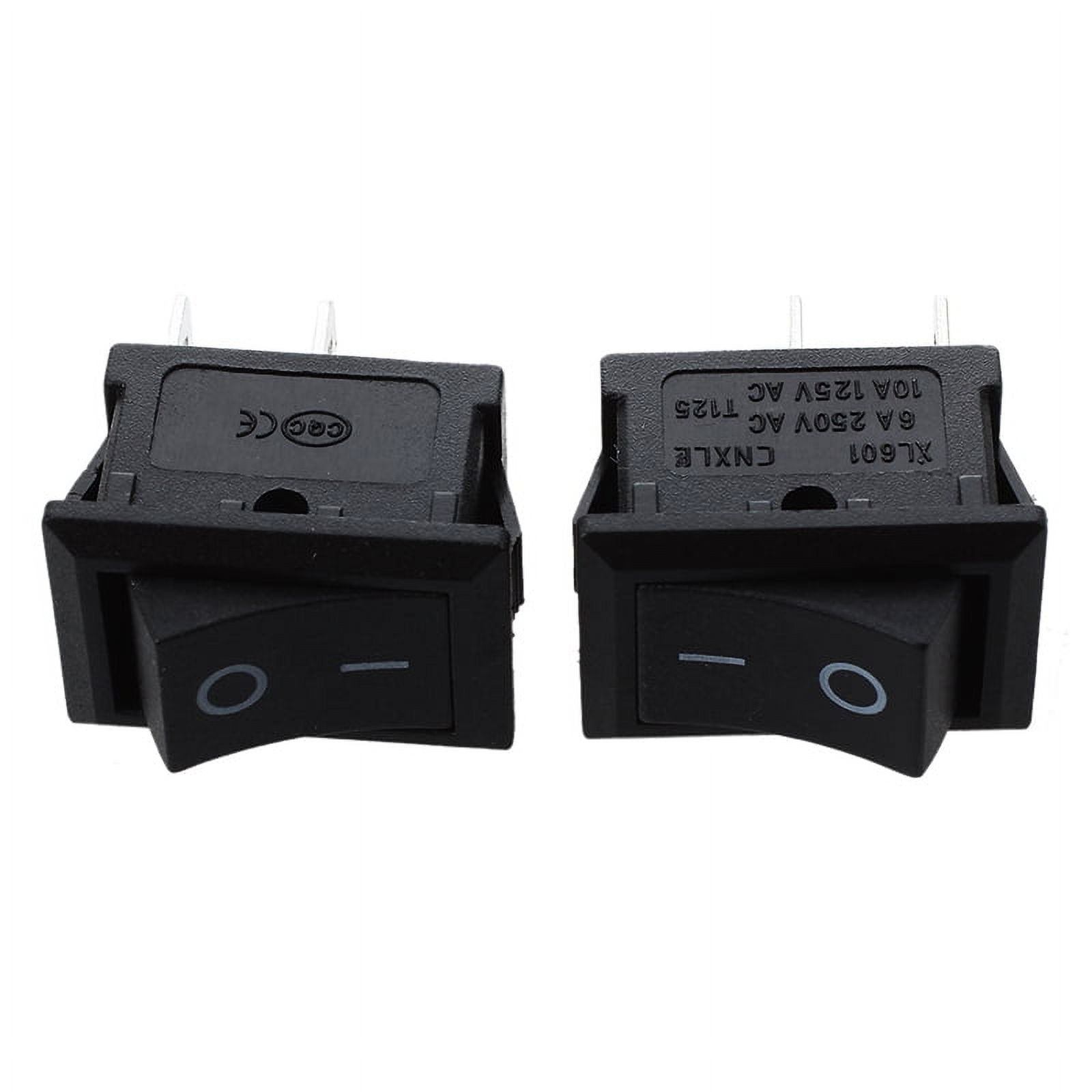 2 Pcs AC 6A/250V 10A/125V 2 Pin 2 Position ON/ Rocker Switch KCD1 ...
