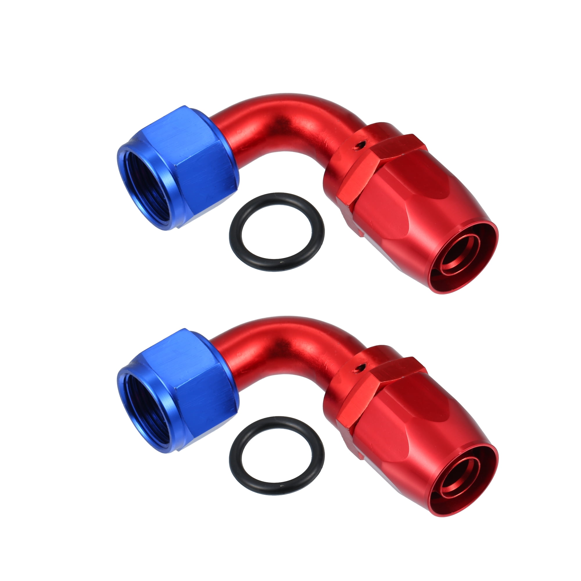 2 Pcs AN12 Female Fuel Line Adapter Fittings 45 Degree Fuel Line ...
