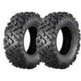 2 Pcs AT26/AT27 6PR ATV Tires,6PR ATV Trail Tires,Tubeless All Terrain ...