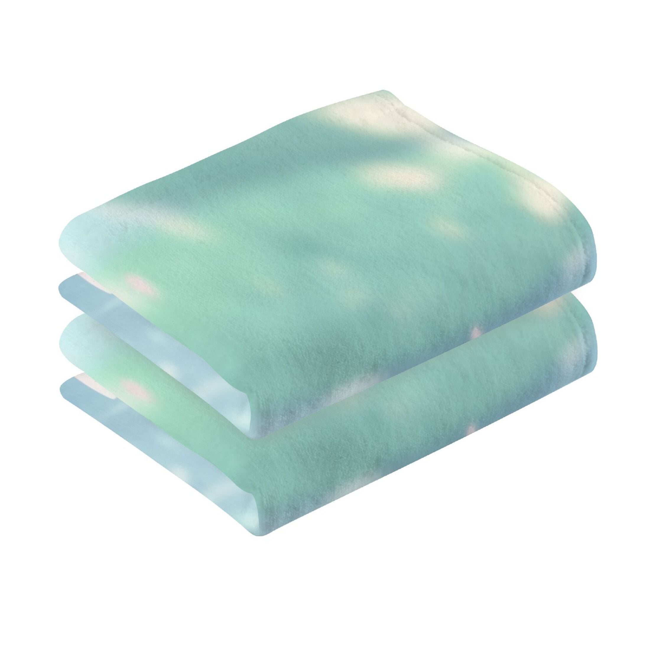 2 Pcs Absorbent Face Towel Bath Hand Towels Soft Breathable Cotton ...