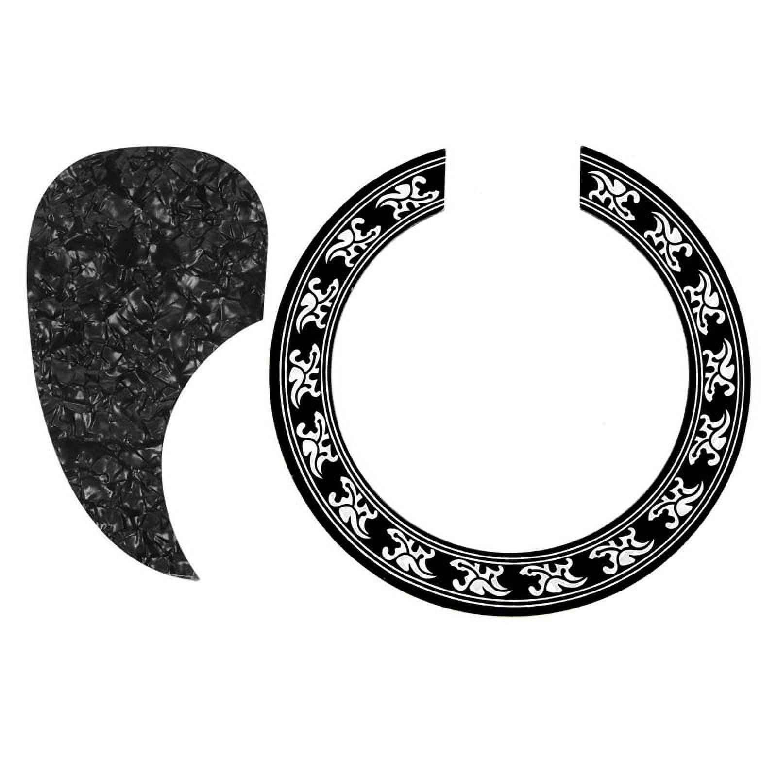 2 Pcs Accessories: 1Pcs Sound Hole Decal Sticker & 1Pcs Acoustic Guitar ...