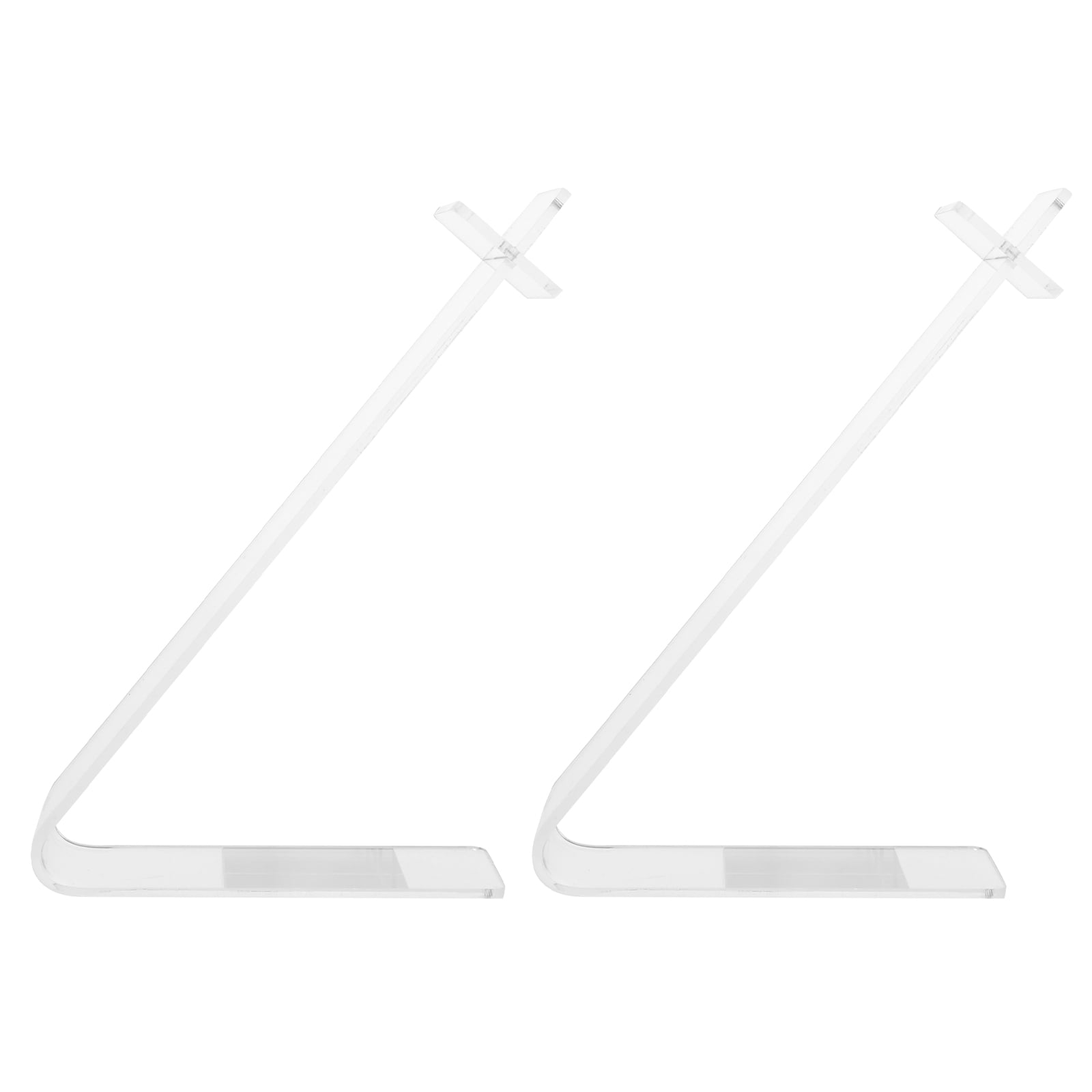 2 Pcs Acrylic Heel Stand Retail Shoe Store Display Shelf Fixture ...