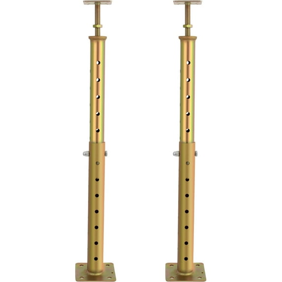 2 Pcs Adjustable House Floor Jacks, 18"-36”(1'5"-3') Height Range ...