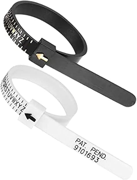 2 Pcs Adjustable Ring Sizer UK Ring Sizer Measure Sizes A-Z Ring Sizing ...