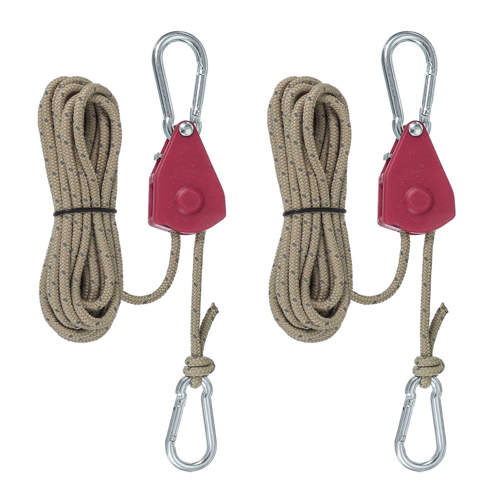 Uxcell Adjustable Rope Hanger, Ratchet Grow Light Hangers Reflective ...