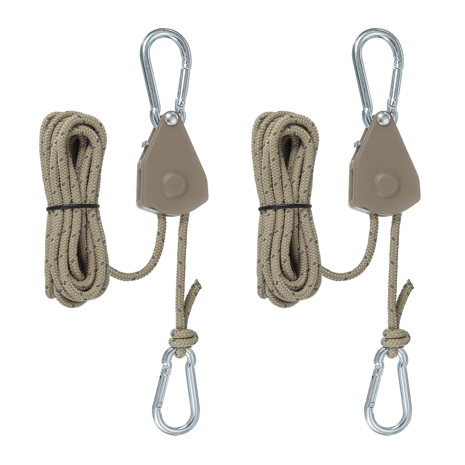 Uxcell Adjustable Rope Hanger, Ratchet Grow Light Hangers Reflective ...