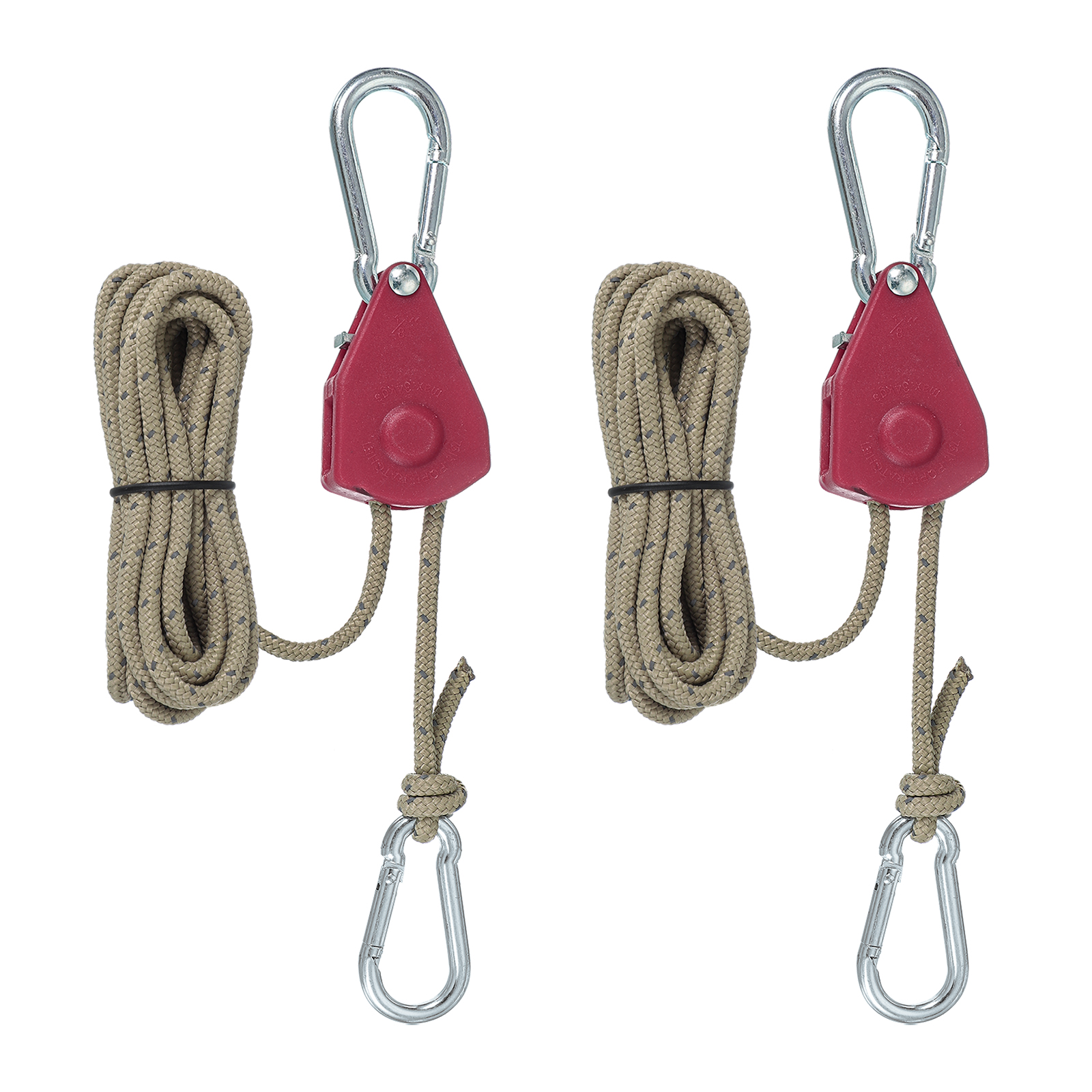 Uxcell Adjustable Rope Hanger, Ratchet Grow Light Hangers Reflective ...