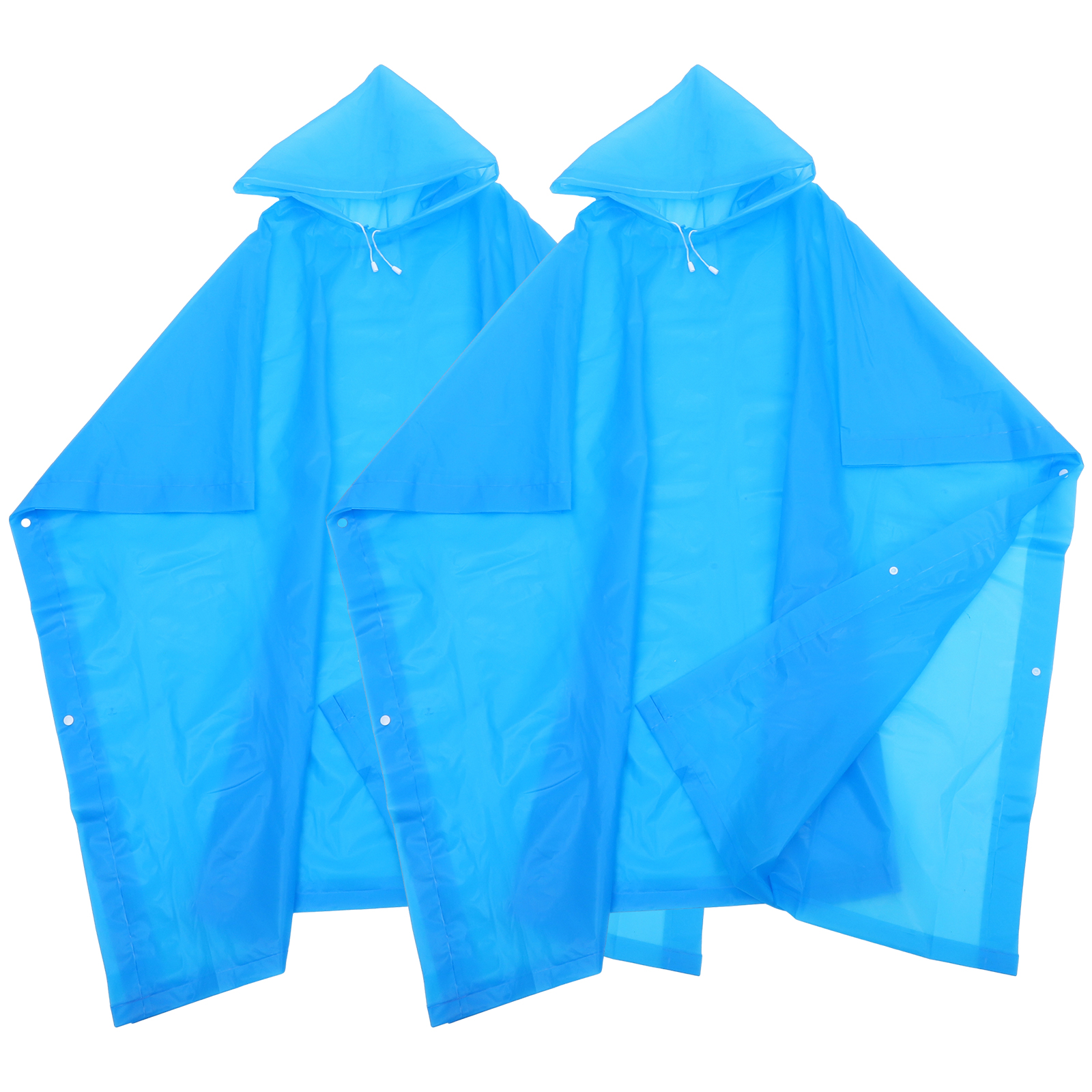 2 Pcs Adult Hooded Raincoat Rain Poncho Ponchos Adult Men Rainwear ...
