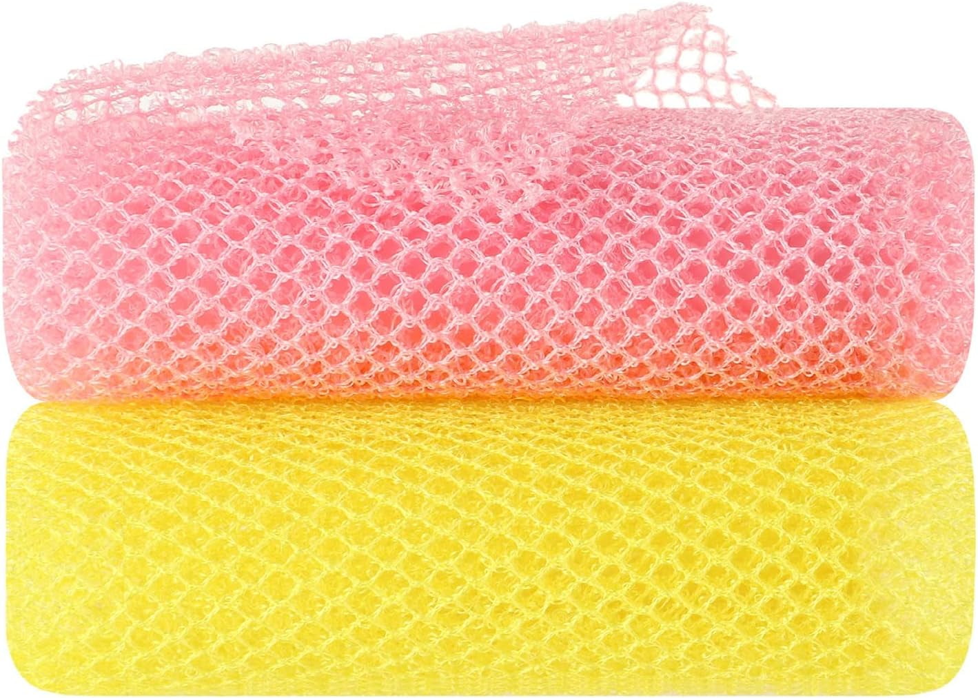 2 Pcs African Exfoliating Net, African Net Sponge Bath Sponge Body ...