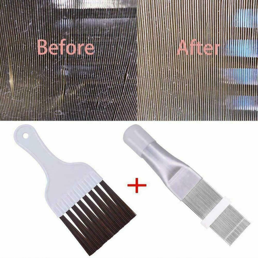 2 Pcs Air Conditioner Fin Repair Comb Cleaner Ac Condenser Metal Coil ...