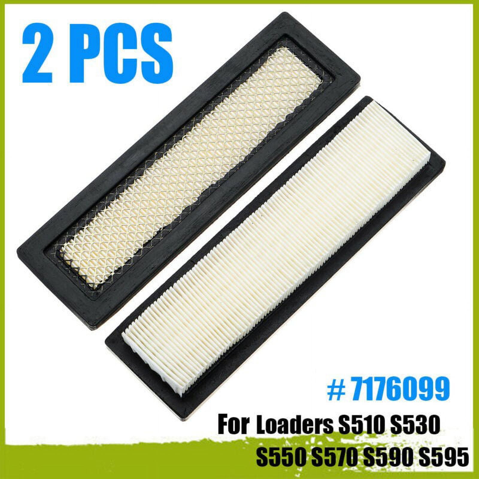 2 Pcs Air Filter Kit Part # 7176099 For Loaders S510 S530 S550 S570 ...