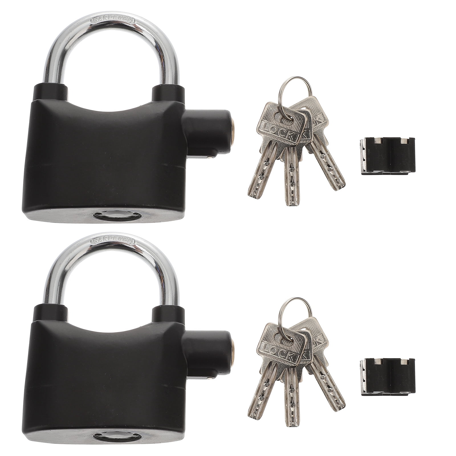 2 Pcs Alarm Lock for Door Anti-theft Motorcycle U Bike Travel - Walmart.com