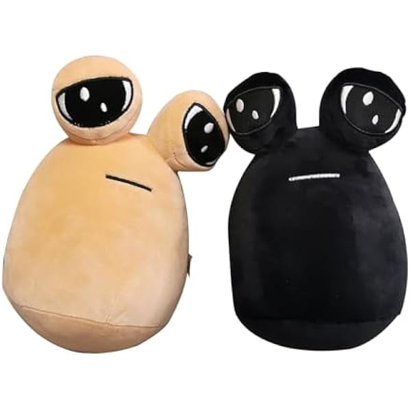 2 Pcs Alien Pou Plush Toy,Cute Pou Stuffed Animal,8.6 Inch Sad Pou ...