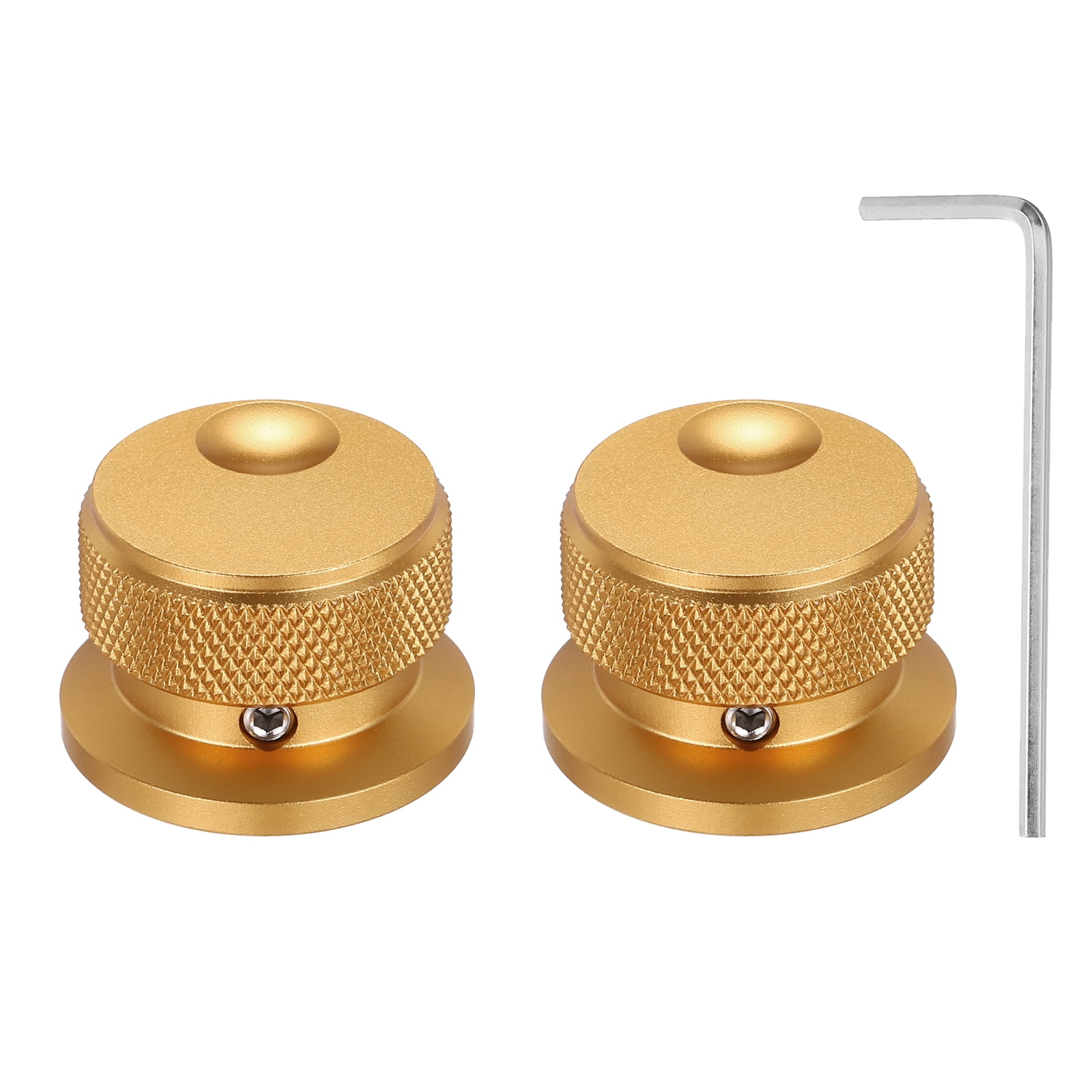 2 Pcs Aluminium Potentiometer Knobs, 1/4" (6mm) Universal Volume Tone ...