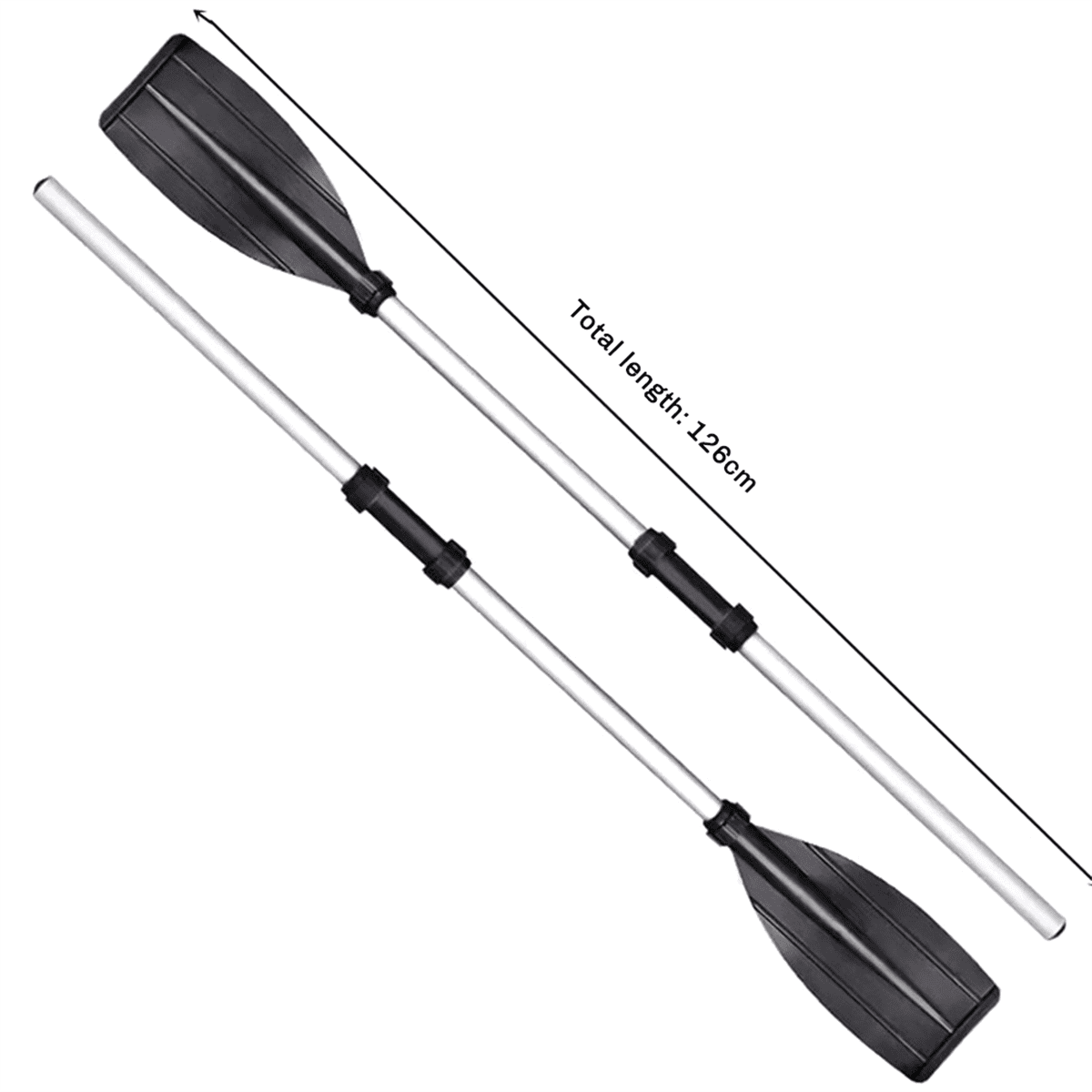 2 Pcs Aluminum Alloy Detachable Float Afloat Oars Fitting Boat Rafting ...