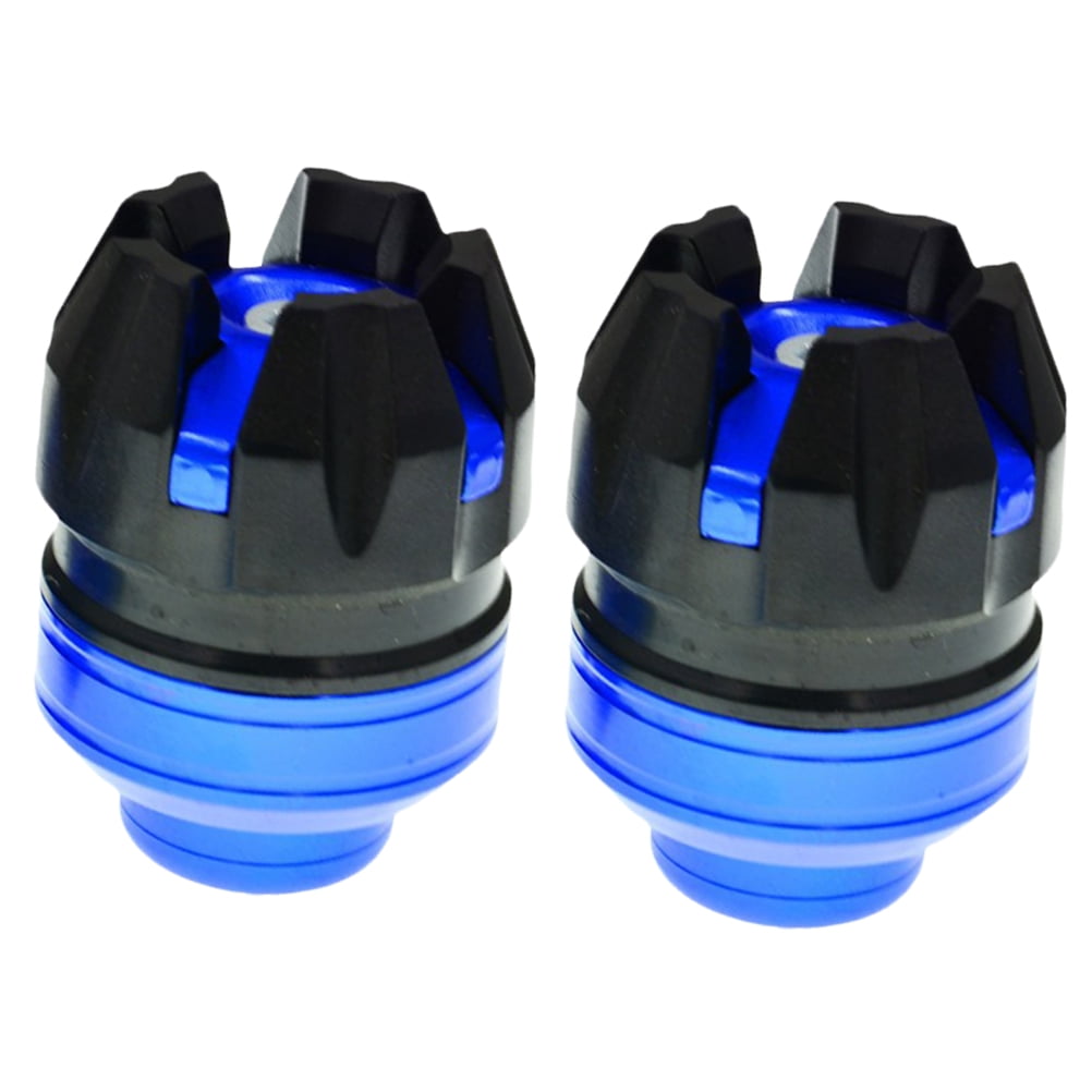 Worgeous Blue Motorcycle Front Fork Cups Aluminum Alloy Crash Sliders ...