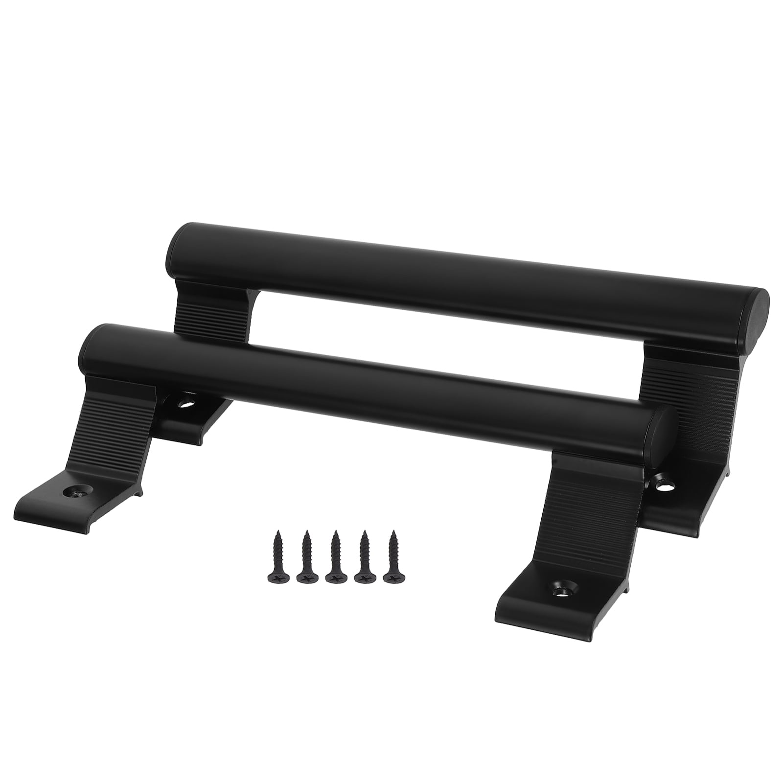 2 Pcs Aluminum Alloy Handle Sliding Door Handles Office Black - Walmart.com