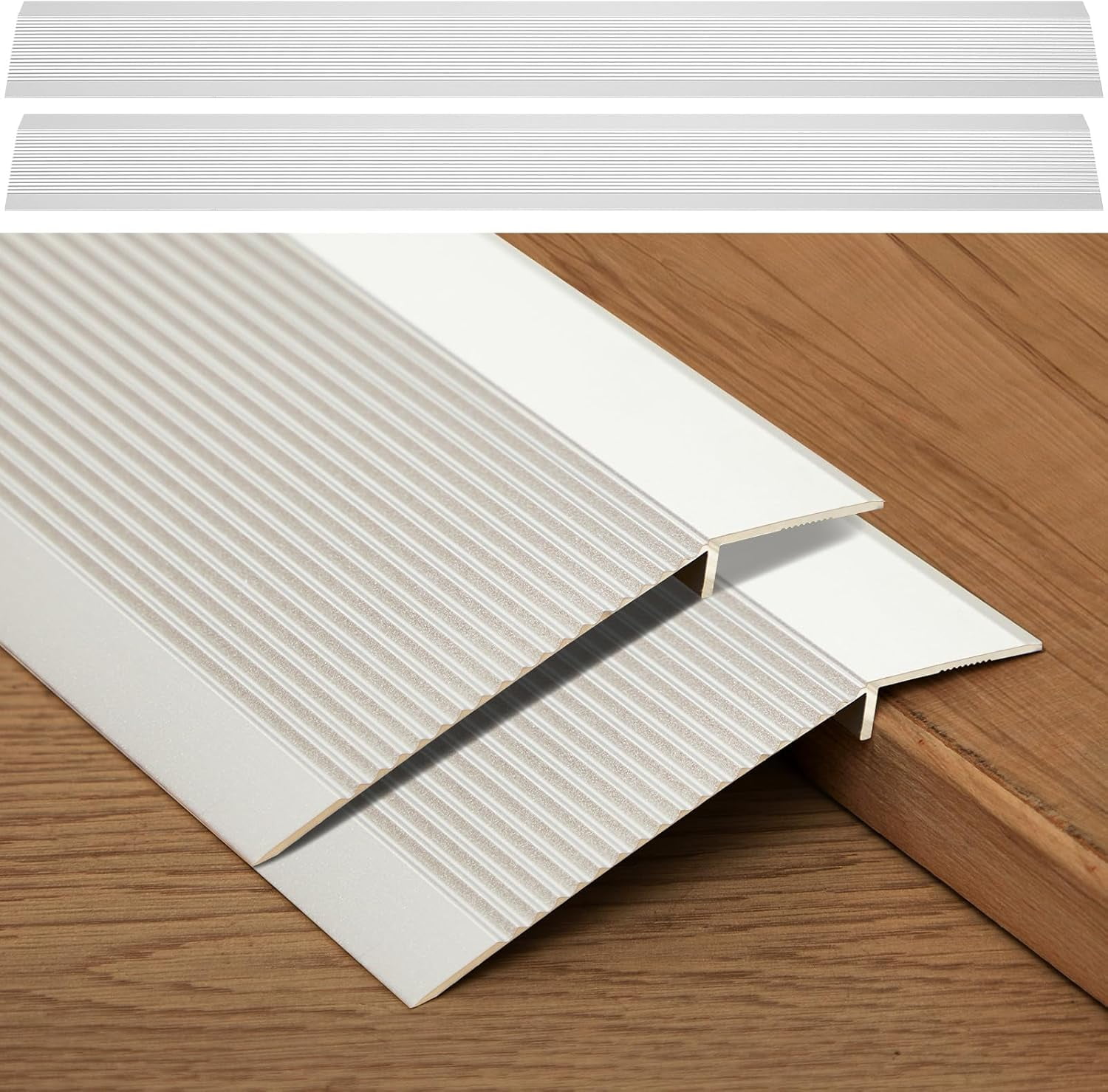 2 Pcs Aluminum Floor Transition Strip Thickness About 1.8 mm 36 Inch ...